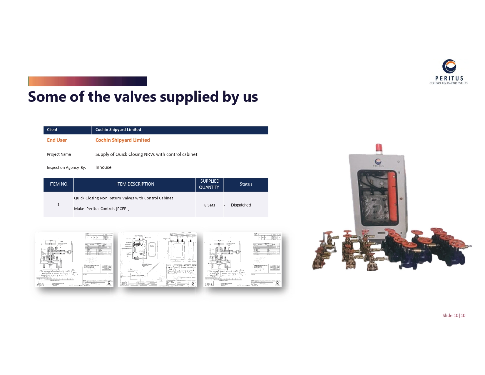Peritus Control - Manufacturer & Supplier of Industrial Valves